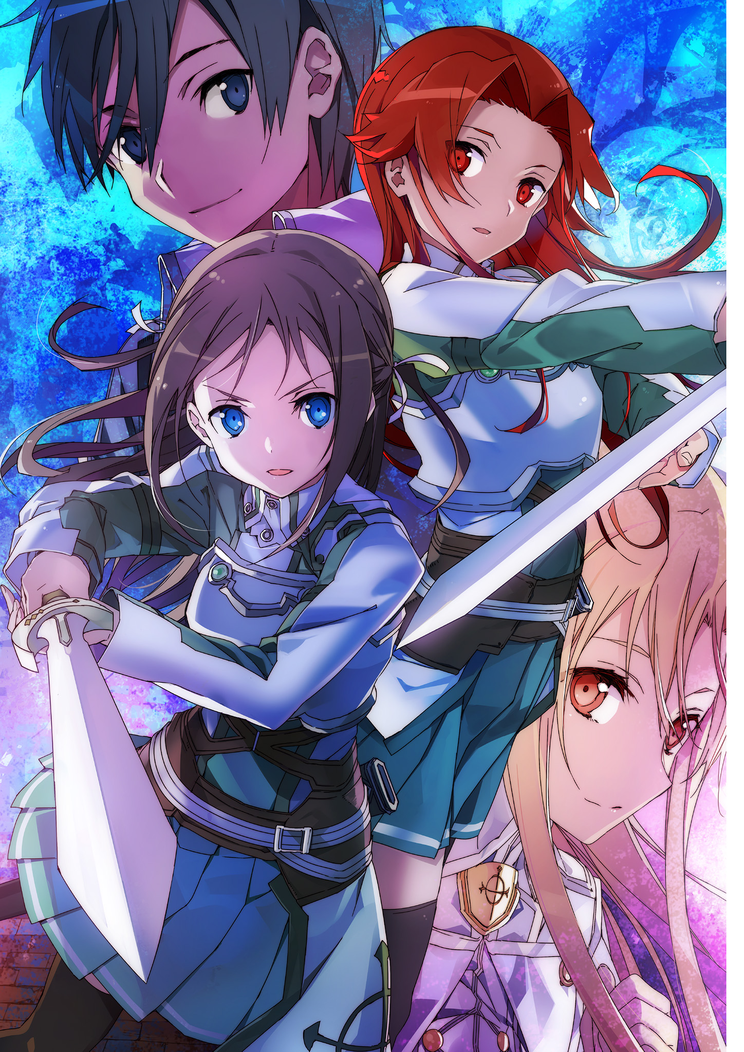 abec bunbun sword art online asuna (sword art online) kirito ronye arabel tieze shtolienen armor ...